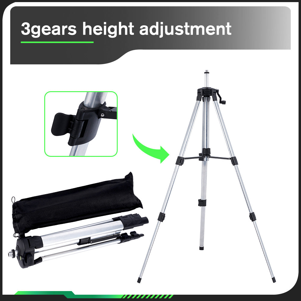 YOFIDRA 1.2M & 1.5M Aluminum Laser Level Tripods with Lifting Rocker